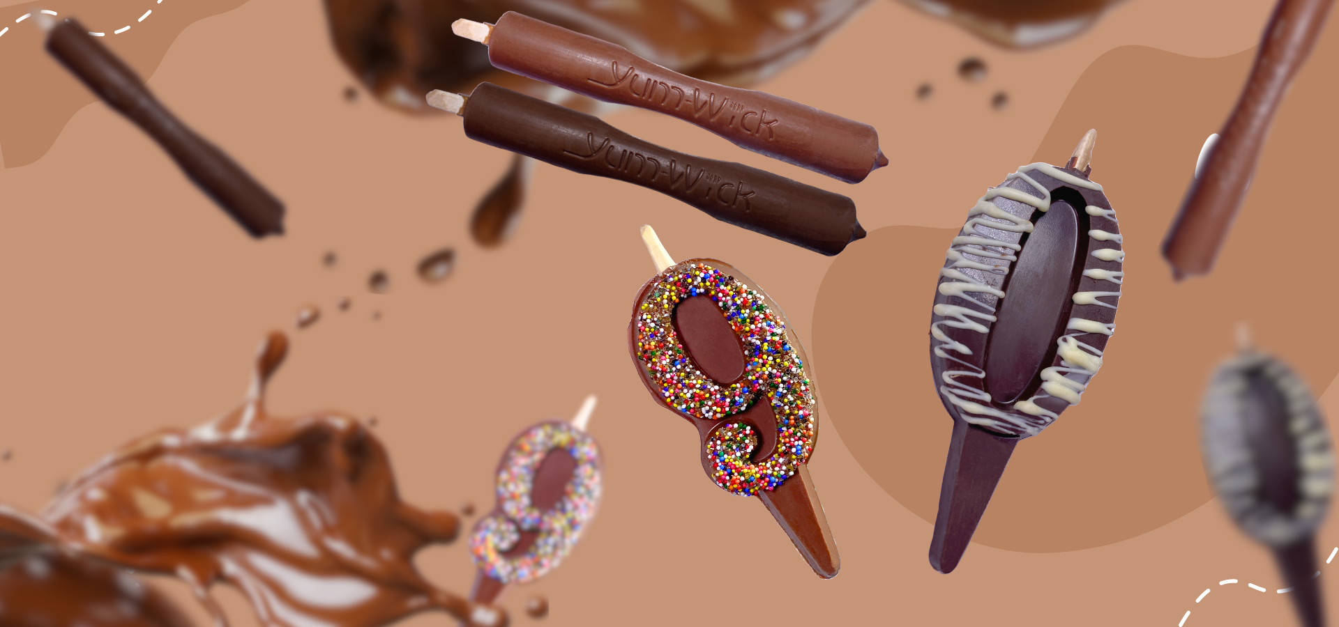 YUM-WICK®: The World's 1st Completely Edible Chocolate Party Candles