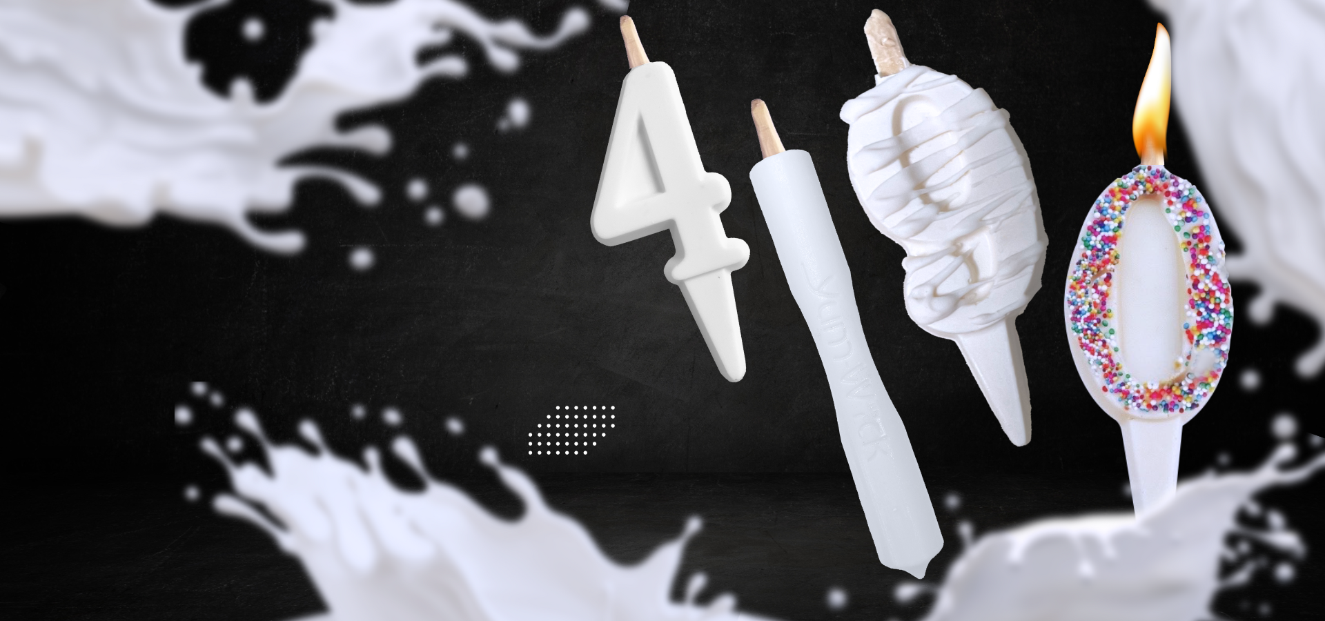 YUM-WICK®: The World's 1st Completely Edible Chocolate Party Candles